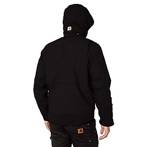 Carhartt mens Full Swing Relaxed Fit Ripstop Insulated Jacket Work Utility Outerwear, Black, XX-Large US