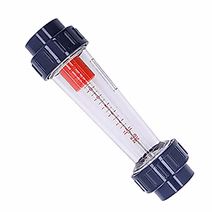 Alvinlite 1600-16000L/H Liquid Flow Meter Plastic Tube Water Liquid Flow Meter LZS-50D Rate Gauge High Accuracy