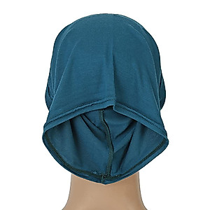 Hophor Women Slouchy Beanie Hats Bandana Bone Chemo Inner Cap for Hijab (Khaki+Nude)