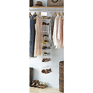 Whitmor 10 Section Hanging Shoe Shelf