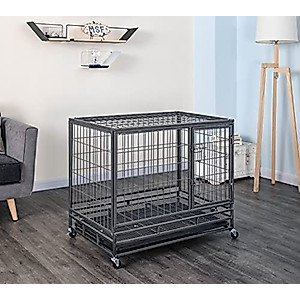 Go Pet Club Heavy Duty Metal Cage, 24"W x 28.75"H x 36.8"L