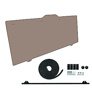 BoardRoad Rear Full Windshield Heavy Duty Windscreen for 2017 18 19 20 21 22 Polaris Ranger XP 1000/ Crew, 13-19 Polaris Ranger XP 900/ Crew,Scratch Resistant, Rear Window Clear | 1/4" Polycarbonate