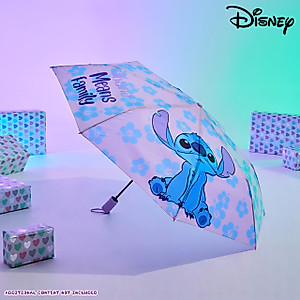Disney Stitch Umbrella for Adults Teens Kids - Folding Telescopic Umbrella Lightweight Travel School Work Stitch Gifts