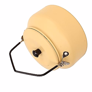 Home Water Pot, Tea Kettle Lightweight Rich Texture for Camping Trips (Cream Yellow)