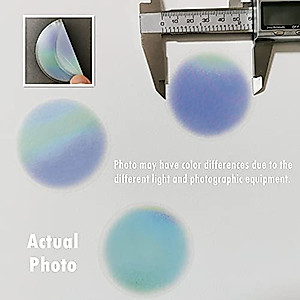 ROFARSO 120 Decals 2.2'' Hazy Gradient Blue Purple Color Polka Dots Wall Decals Stickers DIY Removable Peel & Stick Wall Art Decorations Home Decor for Nursery Bedroom Living Room Playing Room