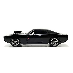Jada Toys - Fast and Furious 7.5 Inch Remote Control 1970 Dodge Charger , Black