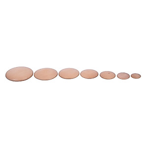 TickiT Natural Buttons - Set of 7 - Wooden Stacking Stones for Babies and Toddlers Aged 0+ - Natural Toy for Early Development and Open-Ended Play