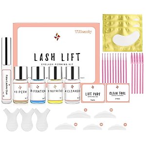TUBeauty Eyelash Perming Full Kit, Upgraded Professional Eyelash Perming Eye Lashes Extension Perming Kit Nutritious Eyelashes Curling Lash Lift ICONSIGN (Glue Upgraded Version)