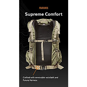 Mystery Ranch 2 Day Backpack - Tactical Daypack Molle Hiking Packs, Forest, L/XL