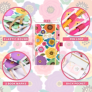 Pocket Planner/Calendar 2024-2027 - Monthly Pocket Planner/Calendar, Jul. 2024 - Jun. 2027, 3.8" x 6.4", 3 Year Monthly Planner, 63 Notes Pages