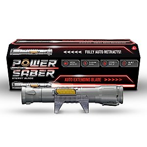 Power Saber Energy Blade Red | First Ever Automatic Saber | Auto Extending & Retracting Saber | Extends 35" (90cm) | Motion Based SFX | Ages 6+ | by Goliath