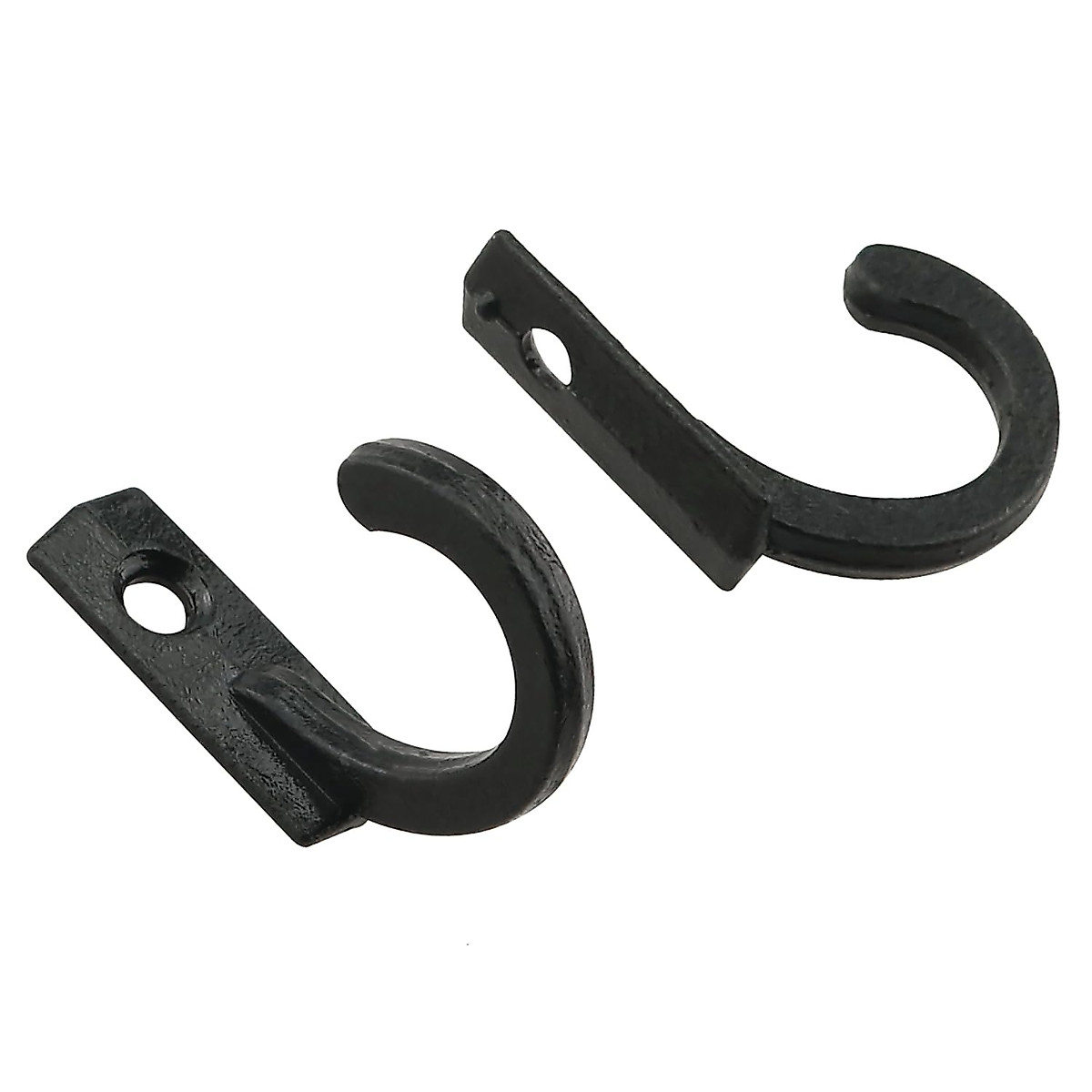 ZZLZX 24PCS Mini Metal Wall Mounted Hooks for Kitchen Hat Keys Scarves Bags Clothes with Black Screws Farmhouse Vintage Handmade