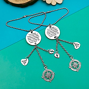 New Parents Hanging Ornaments Car Pendant for Home Vehicle Mom to Be Gifts Daddy to Be First Time Parents to Be Gift Baby Pregnancy Announcement Rearview Mirror Hanging Ornament