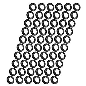 Winding Check Ring, 60PCS Fishing Rod Trim Ring Fishing Rod Building Silicone Elastic Winding Check Dress Ring Fishing Reel Care Accessories(11MM)