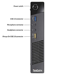 Lenovo ThinkCentre M73 Tiny Desktop PC Computer Package, Intel Core i3 2.9GHz, 8G DDR3, 256G SSD, VGA, DP, USB 3.0, 20 Inch LCD Monitor(Brands May Vary), Keyboard, Mouse, Win10 Pro 64 Bit (Renewed)