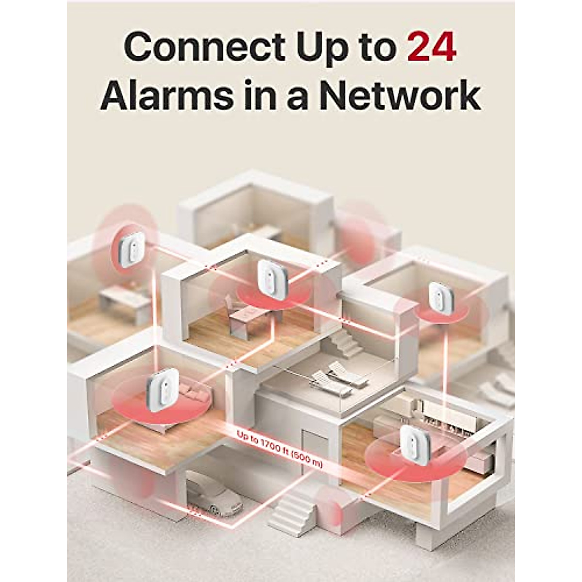 X-Sense Combination Smoke and Carbon Monoxide Detector with Voice Location, Wireless Interconnected Smoke Detector Carbon Monoxide Detector Combo, Model XP02-WR, 3-Pack