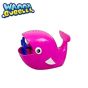 Wanna Bubbles Dolphine Bubble Machines | Animal Bubble Blower | Battery Operated Bubble Toy | (Dolphin, Pink)
