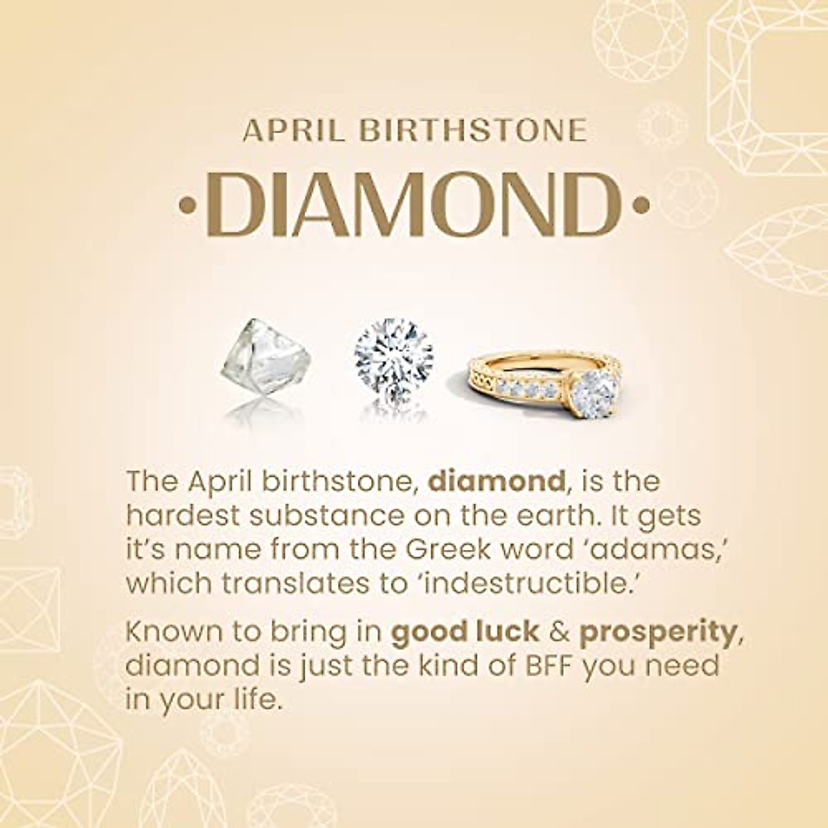 Angara Natural Diamond Multi-Row Ring Band in Silver (1.1mm Diamond, Ring Size-7) - April Birthstone