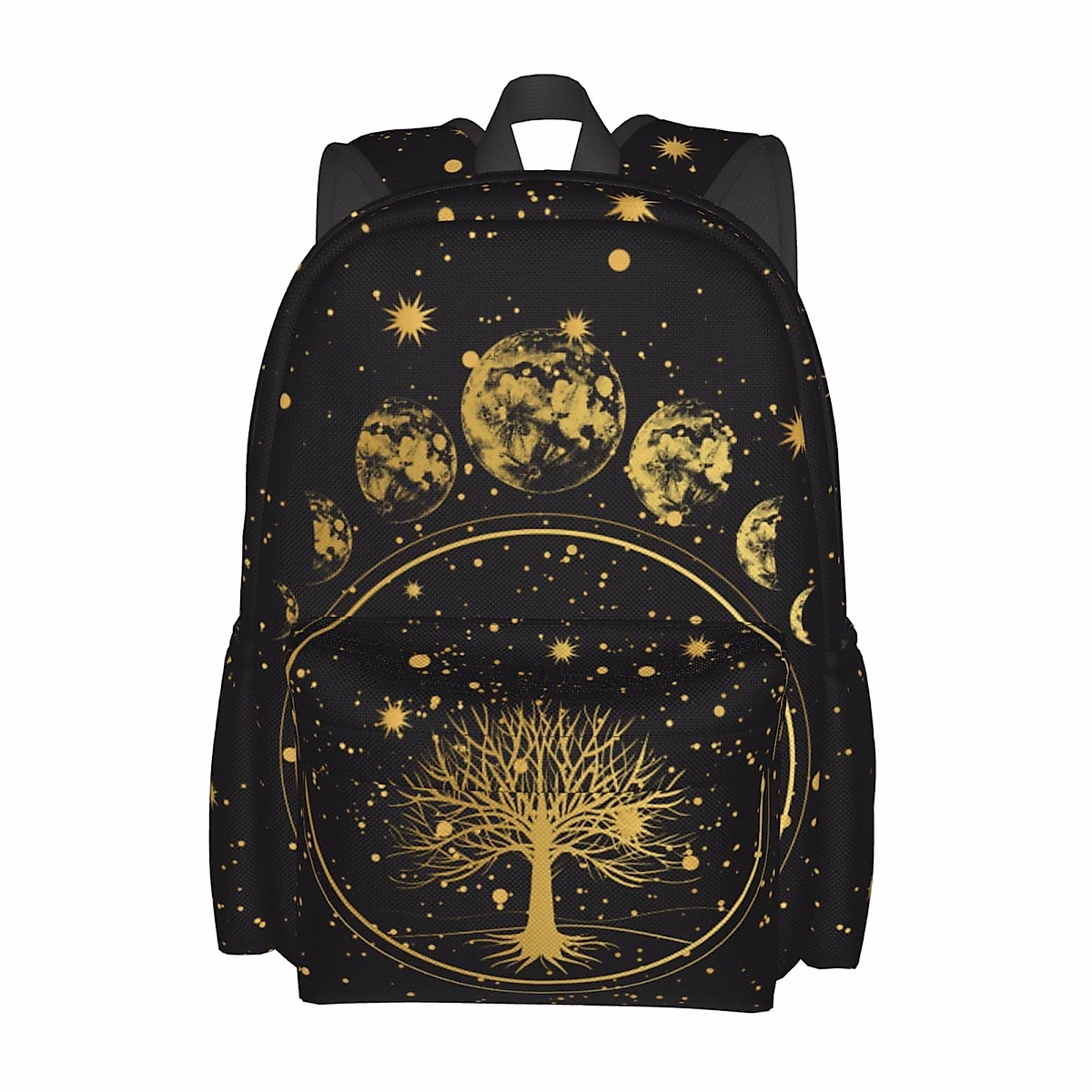 famliihw Tree Sun and Moon Phase Backpack Bookbag Laptop Backpacks Multipurpose Daypack for Boys Girls School Men Women Travel Hiking