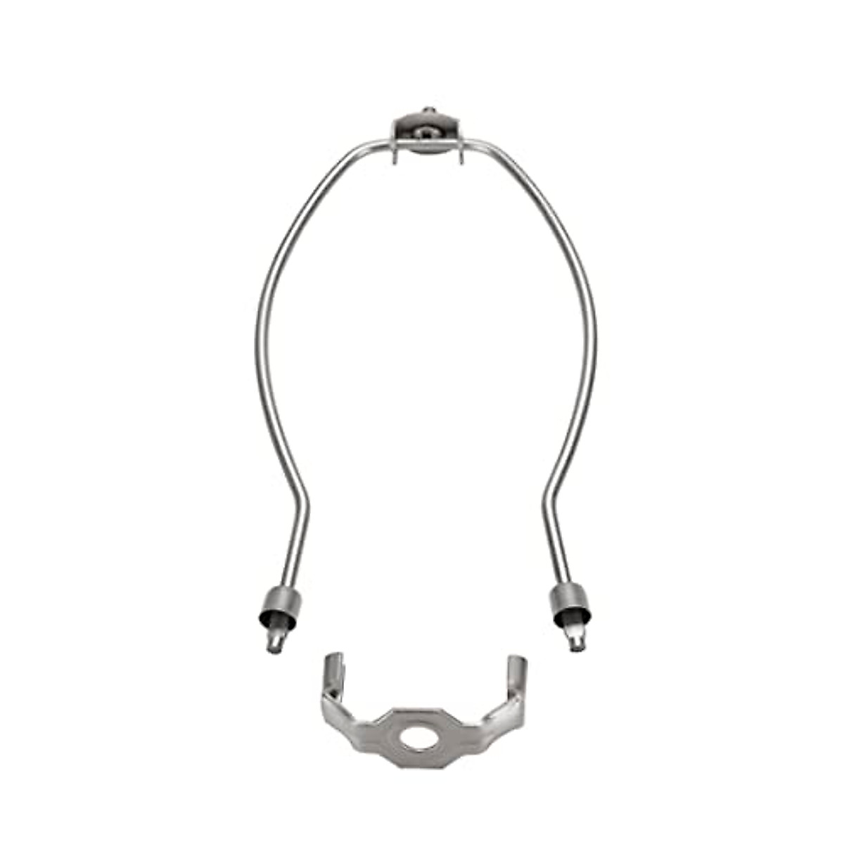 Aspen Creative 20006-2 10" Lamp Harp with Saddle, Satin Nickel