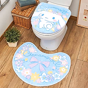 Sanrio Cinnamoroll Cinnamon Toilet - Cover & mat for a Two-Piece Set Cleaning Heating SB-526-S