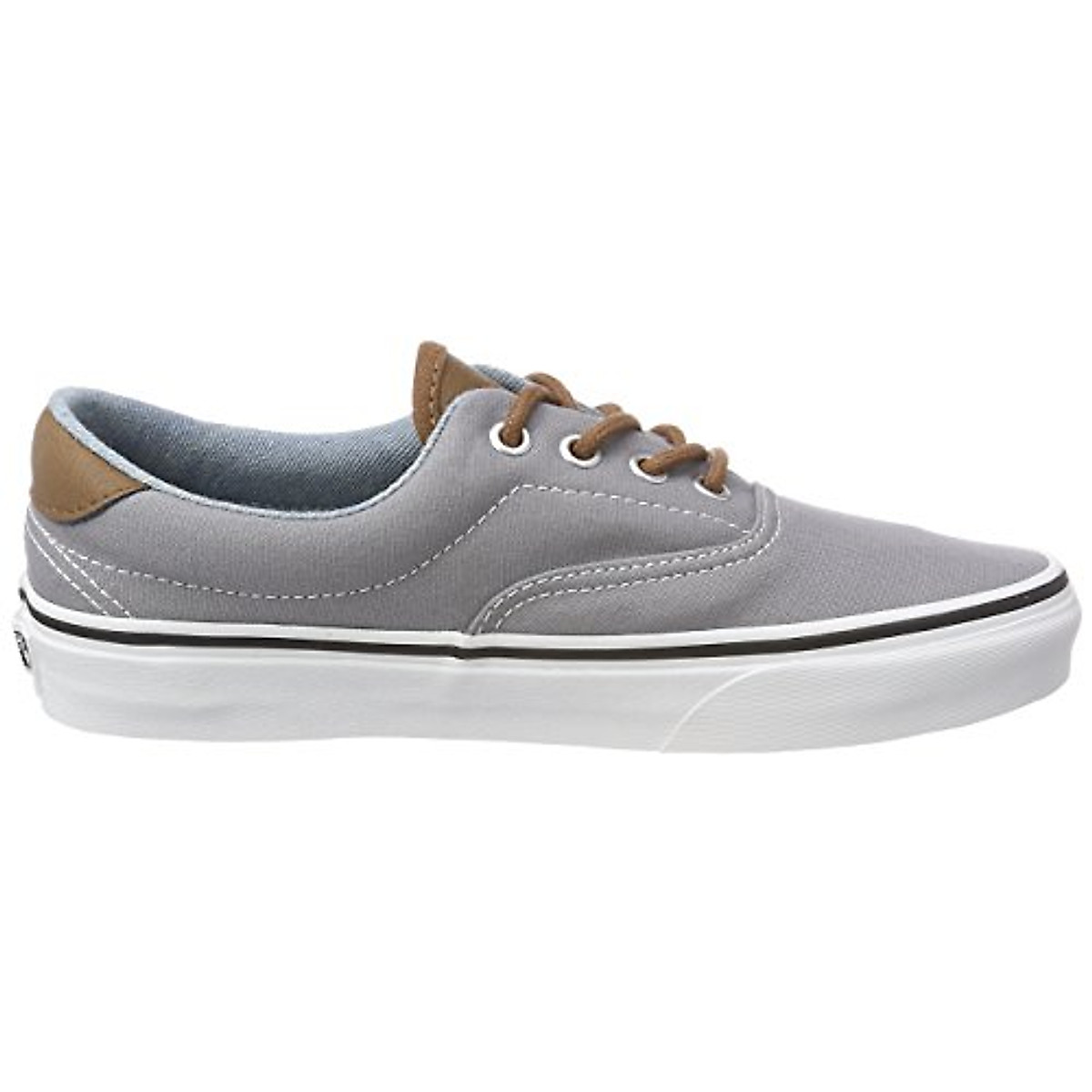 Vans Unisex Low-Top Sneakers, Grey ((C/Yellow) Frost Gray/Acid Denim Q70), 12 US Women