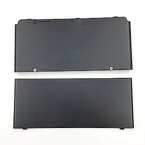 For New 3DS Version Front Back Faceplate Plates Upper & Back Battery Housing Shell Case Cover (Black)