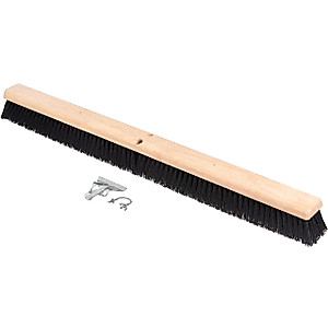 SPARTA Flo-Pac Tampico Floor Sweep, Floor Brush for Cleaning, 36 Inches, Black, (Pack of 6)