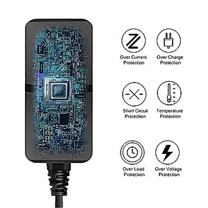 PowerHOOD 6V AC Adapter Compatible with iTouchless 13 Gallon Sensor Touchless Trash Can DZT13P IT13MX IT13RCB IT13HX 6VDC DC6V Replacement Power Supply Cord Wall Home Battery Charger