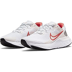 Nike Women's Stroke Running Shoe, White/Magic Ember, 8 M US