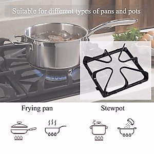 WB31K10034 Grate Replacement Parts For GE Burner Grate Stove Parts General Electric Gas Range Parts Stove Surface Top Grate Cast Iron Rack 4 Pack