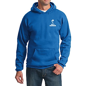 Buy Cool Shirts Ford Shelby Cobra Front and Back Hoodie, Royal 3XL