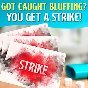 Bamboozled - A Hilariously Fun Bluffing Dice & Card Game. Family-Friendly Party Game for Kids, Teens & Adults. Fast and Easy to Learn