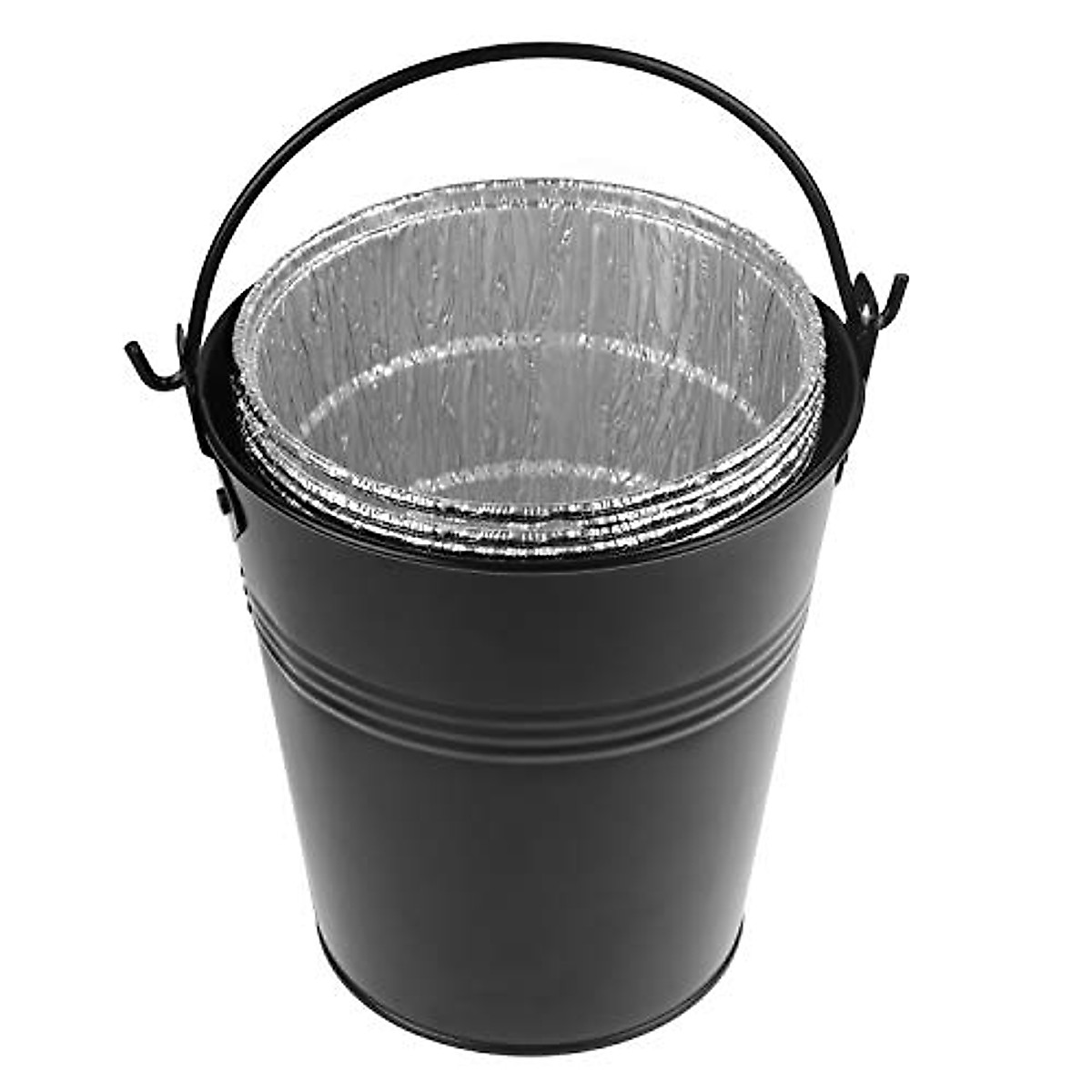Firsgrill 15-Pack Liners & Replacement Traeger HDW152 Drip Grease Bucket for Traeger 20/22/34, Pit Boss, etc Pellets Smoke (Black 15)