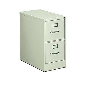 HON 310 Series Vertical File, 2 Letter-Size File Drawers, Light Gray, 15" X 26.5" X 29"
