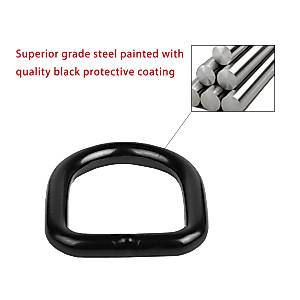 Moly Magnolia D Rings Tie Down Anchors Hooks for Trailer, Stainless Steel Enclosed Points Pickup Camper Surface Mount Truck Bed Bracket, Heavy Duty Lashing Ring for Loads on Vehicles Motorcycles (8)