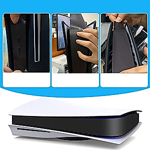 ZJRUI PS5 Console Middle Skin, Integral PS5 Digital Edition Host Middle Strip Sticker, Console Center Part Protection Strip Film, PS5 Middle Sticker Accessories Durable Scratch Resistant -Cosmic Red