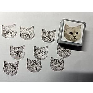Custom Made Pet Portrait Stamp，Custom Pet Stamp Self Inking，pet Stamp，Custom Stamps，Custom Ink Stamp， Personalized Pet Stamp Personalized Pet Stamp,pet Face Stamps
