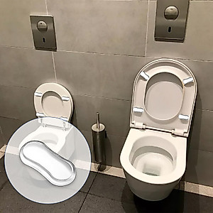 20 Pcs Toilet Seat Bumper Toilet Seat Bidet Replacement Kit Toilet Seat Buffers Universal Replacement Bumpers Silicone Rubber Bumpers for Bidet Toilet Seat Bumpers for Lid for Families Hotels