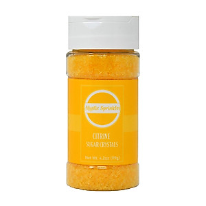 Mystic Sprinkles Sugar Crystals 4.2oz Bottle (Citrine - Yellow)
