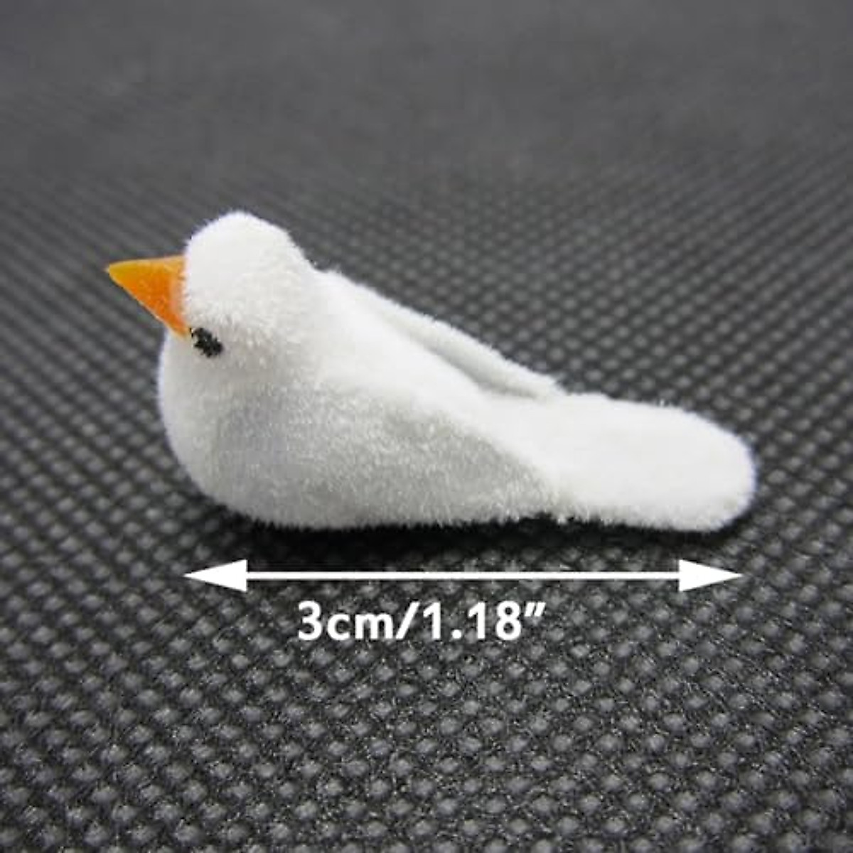 Pursuestar 24Pcs Artificial Mini Peace Dove Pigeon Handmade Candy Box Home Garden Craft Kit Wedding Photograph DIY Decor Ornaments