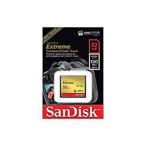 SanDisk SDCFXSB-032G-G46 CF Extreme Memory Card 32GB 120MB/S Class 10