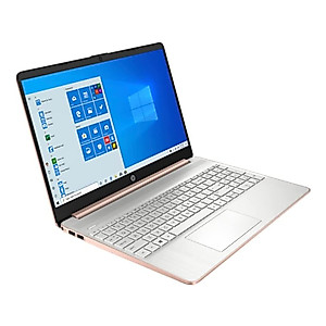 HP 15.6" FHD Laptop, AMD Ryzen 5-5500U Processor, 16GB RAM, 512GB PCIe SSD, AMD Radeon Graphics, HD Webcam, Bluetooth, Wi-fi, Windows 11, Gold, 32GB Hotface USB Card (Renewed)