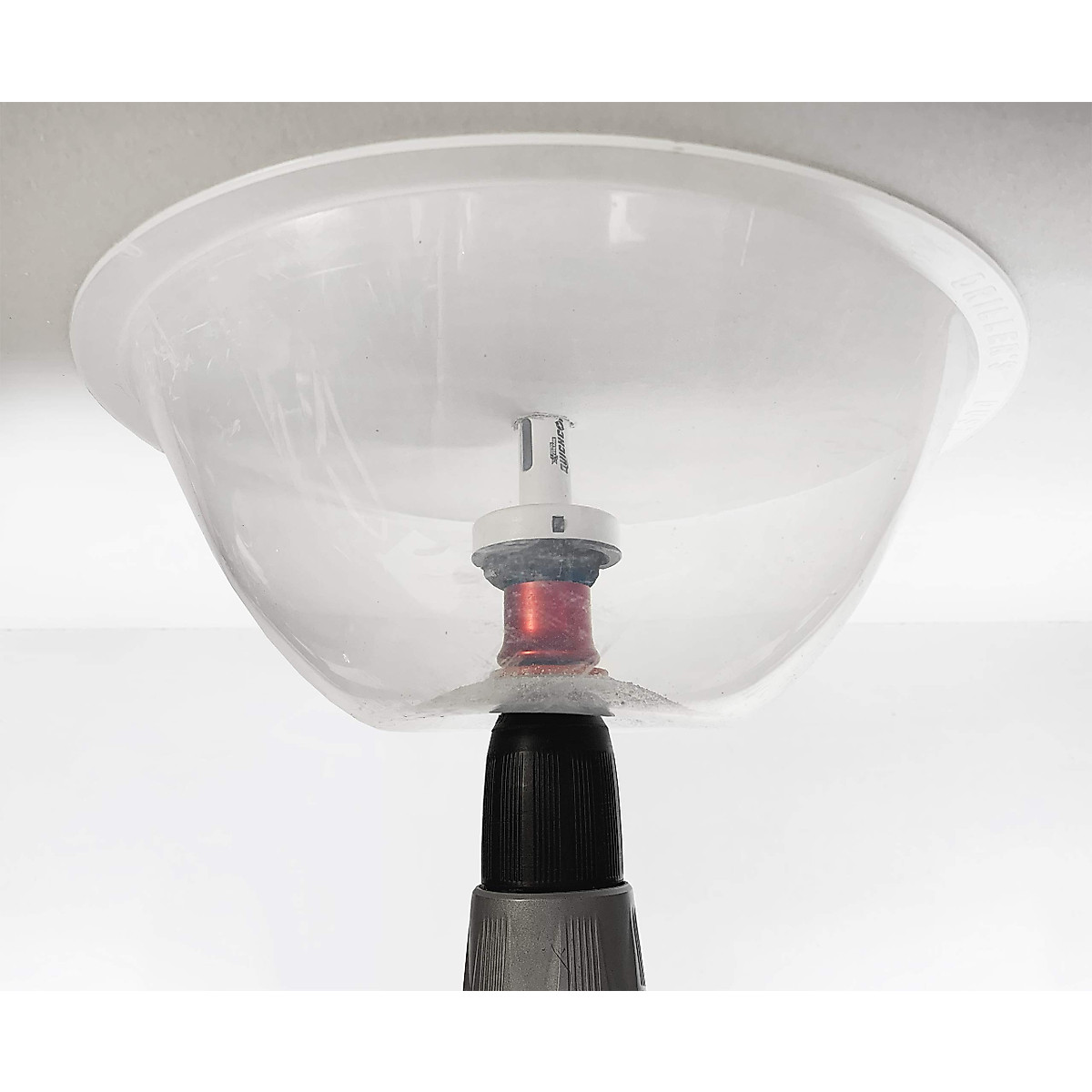 Southwire 28827422 50' 14/2, White & Disston E0215000 Blu-MOL RemGrit Hole Saw Accessories Dust Bowl, for Installing Recessed Lights and Works with All Hole Saws