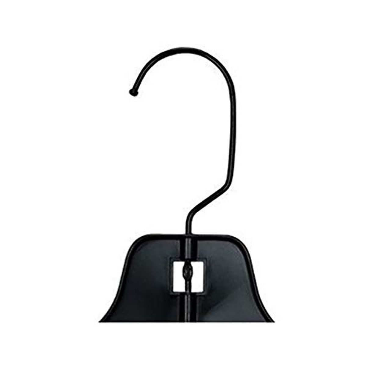 NAHANCO 2507BH Plastic Shirt/Dress Hanger with Black Swivel Hook, Medium Weight, 17", Black (Pack of 100)