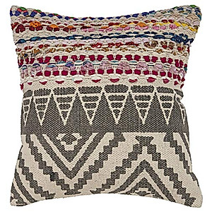 LR Home Boho Geometric Throw Pillow 18" x 18" Multi