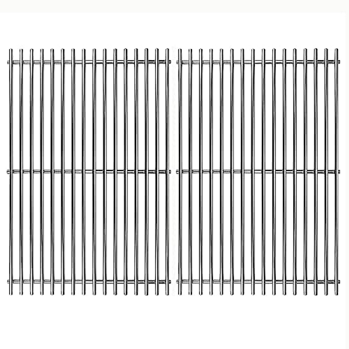LS'BABQ Stainless Steel Cooking Grid Replacement for Weber Spirit 300 Series, Genesis Silver B/C, Gold B/C, Genesis 1000-3500,Genesis Platinum B & C,Set of 2