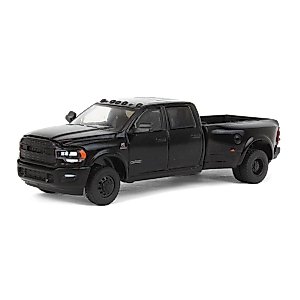 Greenlight 1/64 2021 Dodge Ram Dually Pick-up Truck Limited Night Edition 51472, Black