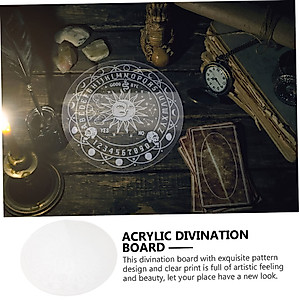 5pcs Pendulum Dashboard Divination Board Decorative Portable Divination Board Divination Prop Desktop Divination Board Acrylic Divination Board Divination Board Ornament