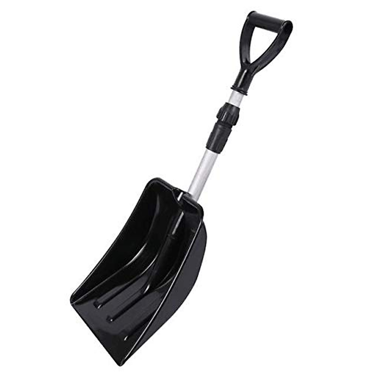 Rouroumaoyi Plastic Snow Shovel Foldable Shovel Light Weight Car Shovel Snow Pusher Garden Tools Car Kits Hand Tools Small Snow Shovel (Color : Black)